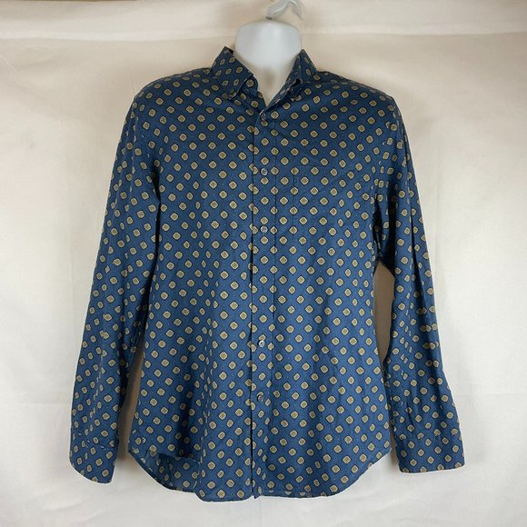Club Monaco | Shirts | Club Monaco Slim Fit Shirt Mens L Blue ...